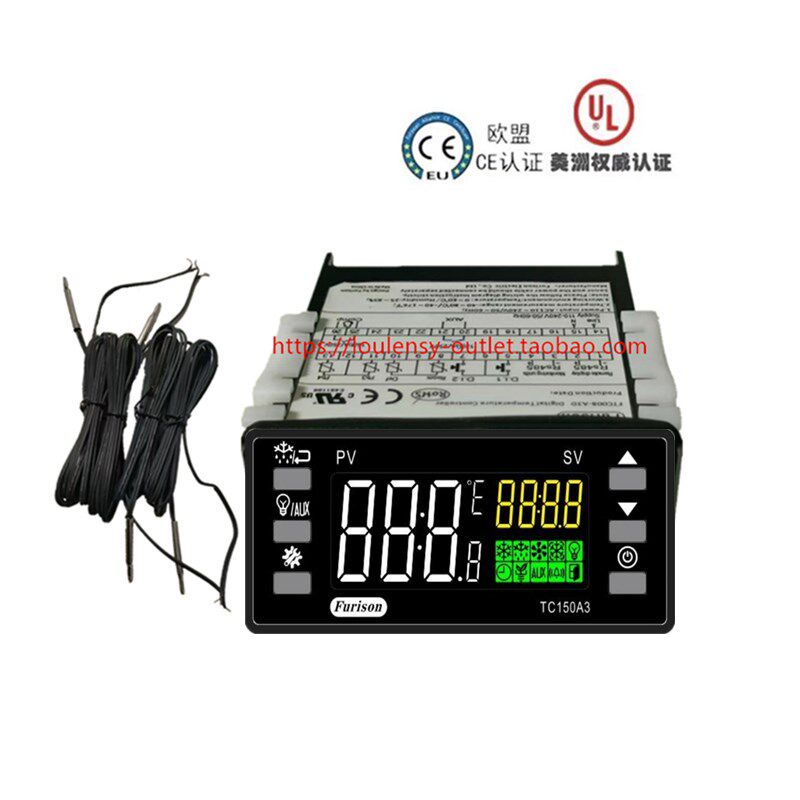 智能数字温度控仪认电子温控器数显温控制智能制冷化霜UL&CE器证