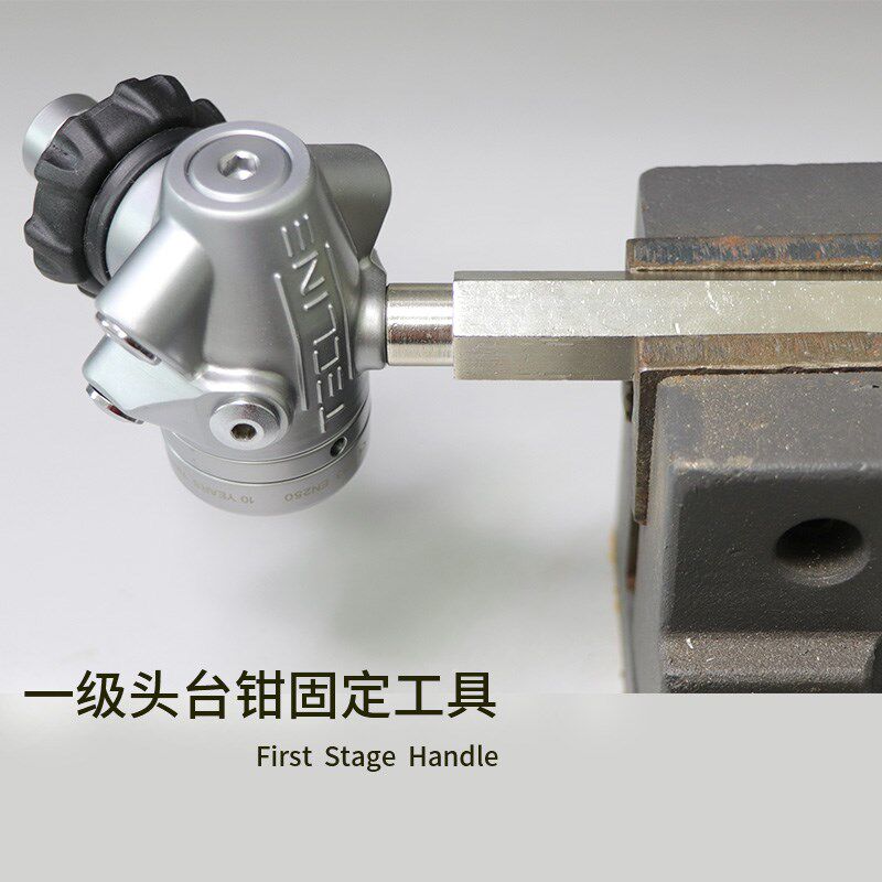 水肺潜水呼吸调节器维级头一护修理保养固定加力棒持台钳夹虎工具