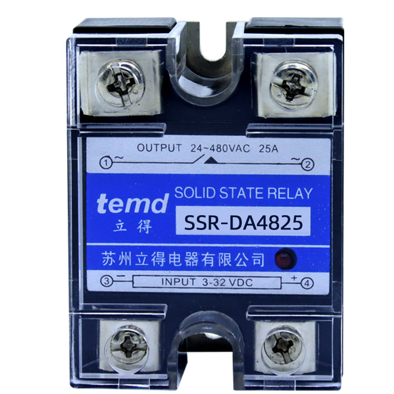 60A80A单相220V直流控交流固态继电器25A小型24V40A12VSSR-DA4825