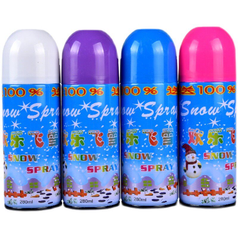 圣诞节喷雪飞雪结婚用品婚礼婚庆生日庆典喷彩条手喷彩带圣诞用品