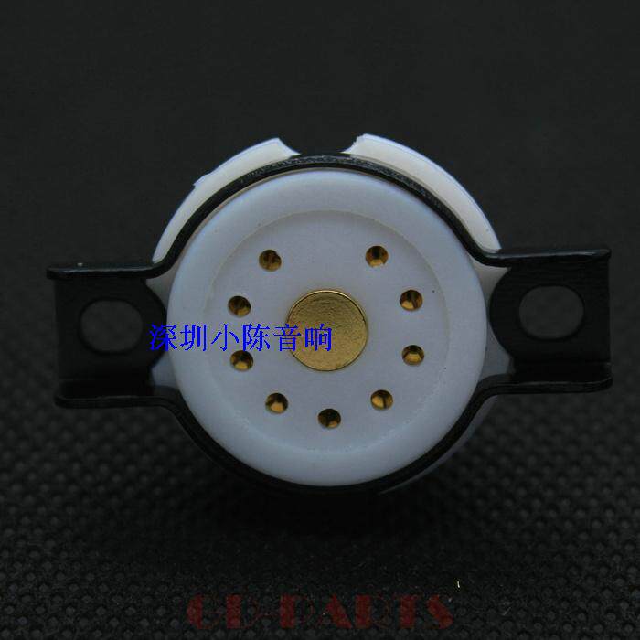 小9脚电子管座特氟龙铍铜镀金九脚胆插座6922 12AX7 U7 ECC83