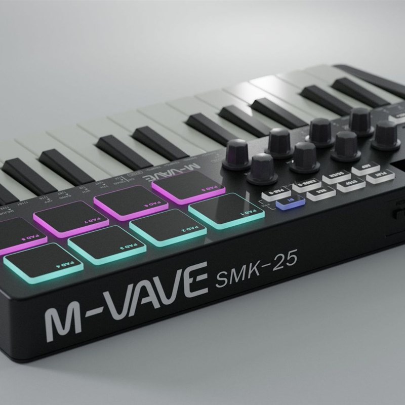 键盘MIDI键盘控制器便携编D曲键盘RGB打击垫键盘工厂