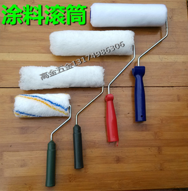 细毛短毛滚筒刷 刷油漆涂料 乳胶漆 滚刷滚筒 细毛 无纹纯平滚筒