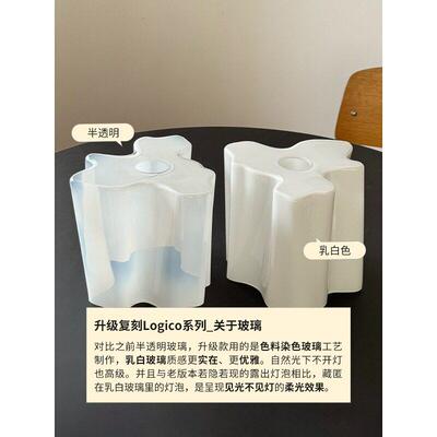 法式中古设计师logico餐厅吊灯简约客厅灯别墅云朵玻璃卧室主灯