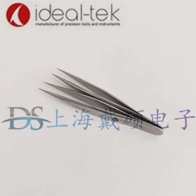 瑞士 ideal-tek M3.SA 短柄不锈钢尖头镊子 微电子组装精细镊子