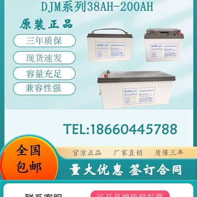 理士蓄电池12V38AH-200AH DJM系列 免维护 铅酸 UPS EPS直流屏