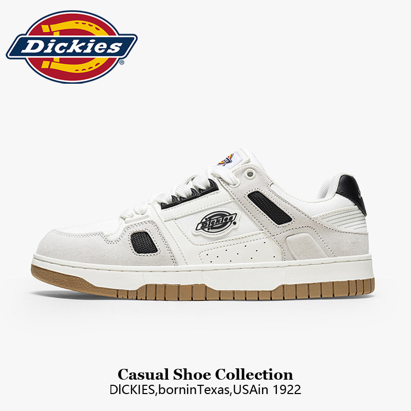 Dickies男鞋秋季2026新款高级感百搭运动休闲板鞋潮牌时尚小白鞋