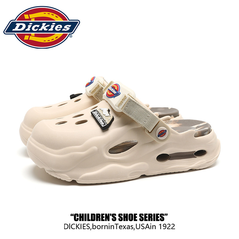 Dickies洞洞鞋男士夏季外穿运动包头凉鞋防滑厚底踩屎感沙滩凉拖