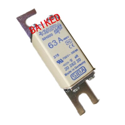 SIBA 熔断器 NH0k00 63A aR 690V 700V 200KA 2028220.63 保险丝