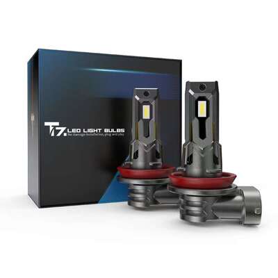 汽车大灯带解码luces LED Headlamp直插LED大灯T7 canbus  车灯