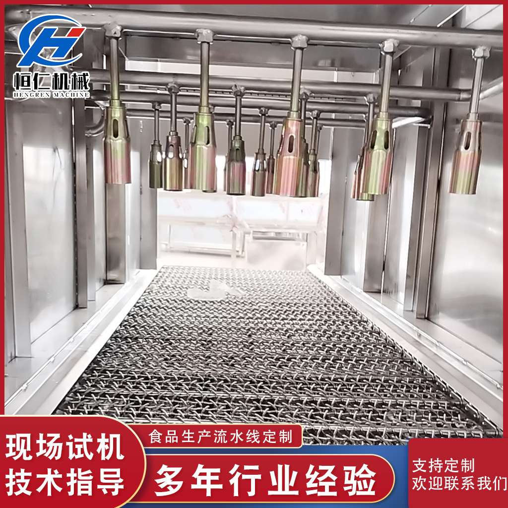 供应猪肘连续喷火烧毛机 肉制品燎毛加工设备 全自动烧毛机设备