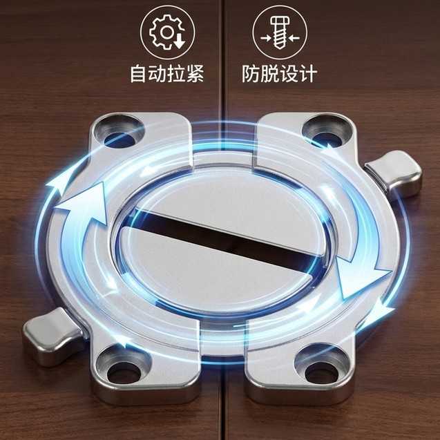 加厚锌合金桌面组合木板连接件拼桌连接紧固扣件桌面五金拼接配件