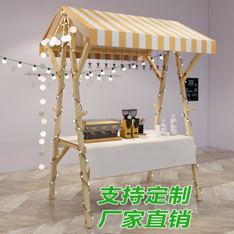 集市摊位架移动可折叠促销展示台市集夜市摆摊桌展示架花车地摊车