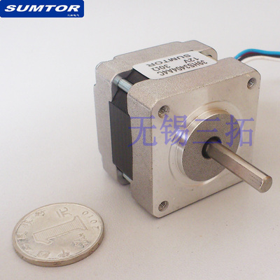 小型39BYG步进电机0.4a1.2a长40mm34mm大电阻30电压12V四线24v
