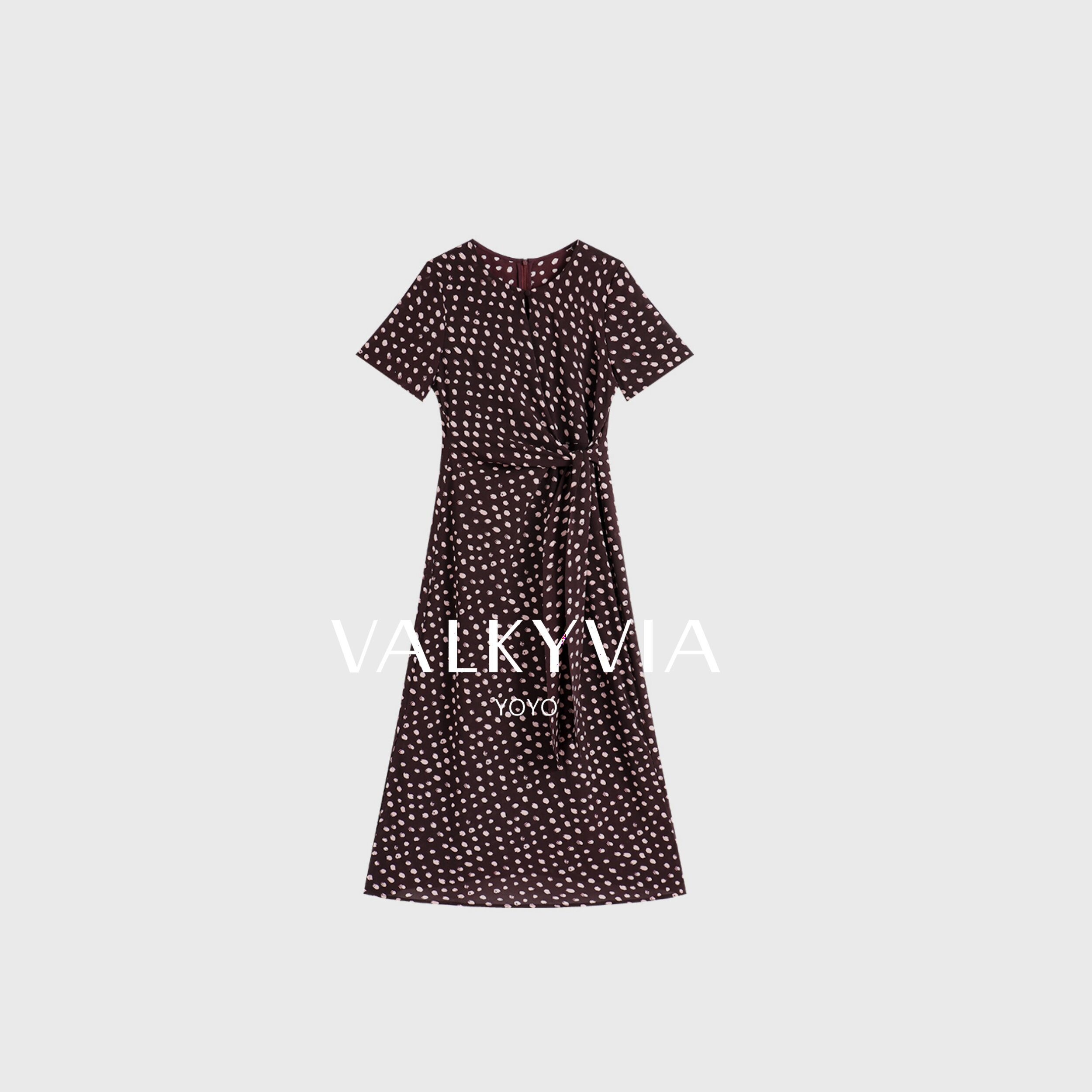 【Valkyvia/悠悠奢品】夏季新款印花波点俏皮减龄显瘦连衣裙S3314