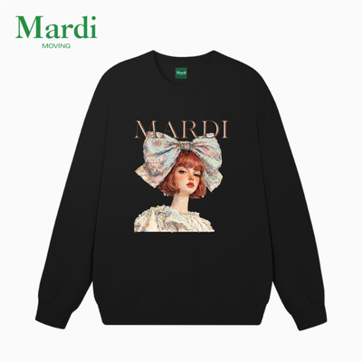 MARDIMOVING印花圆领女卫衣