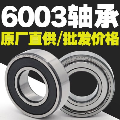 6003ZZ6003RS深沟球法兰轴承型号大全高速电机专用微型迷你小轴承