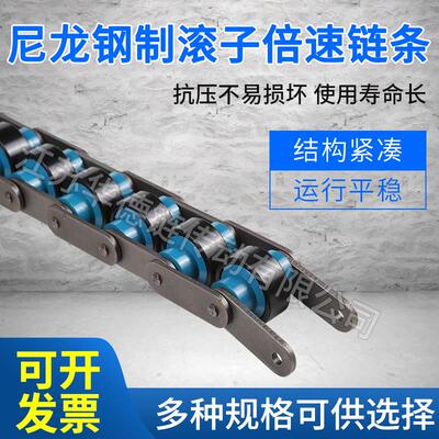 尼龙钢制滚子倍速链条BS30C212A/BS25C210A/BS25C216A三倍速链条