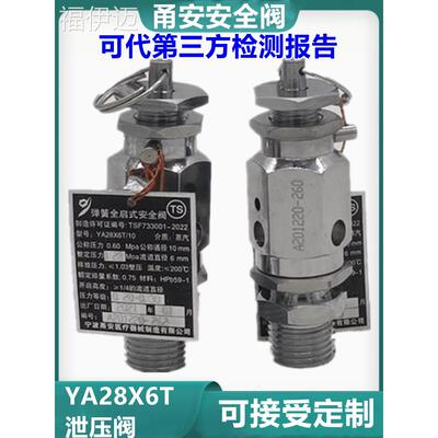 福伊迈宁波川安医疗Ya28X6T/10全开式消毒器安全阀蒸汽锅炉夹芯锅