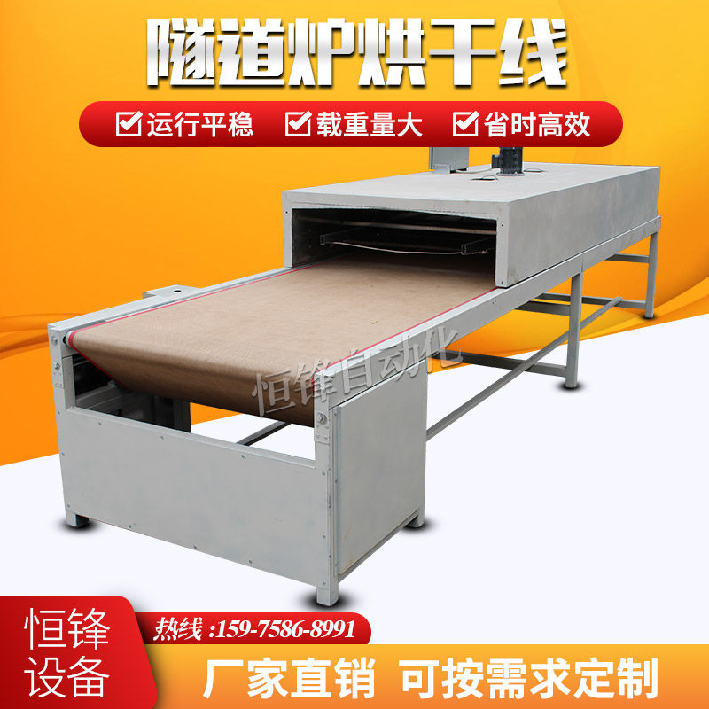 隧道炉烘干线输送带小型烘道不锈钢网带流水线高温电热烤箱输送机
