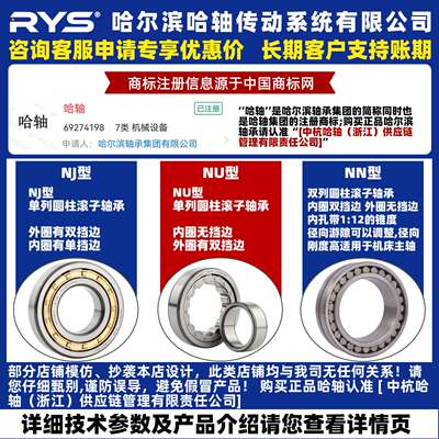 RYS 哈轴传动 N NU NJ NUP 321 322 324 326 N M EM E 圆柱滚子