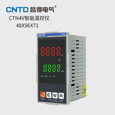 CNTD昌得温控仪CTN4V-461数显智能双输出温度控制器PID面板48*96