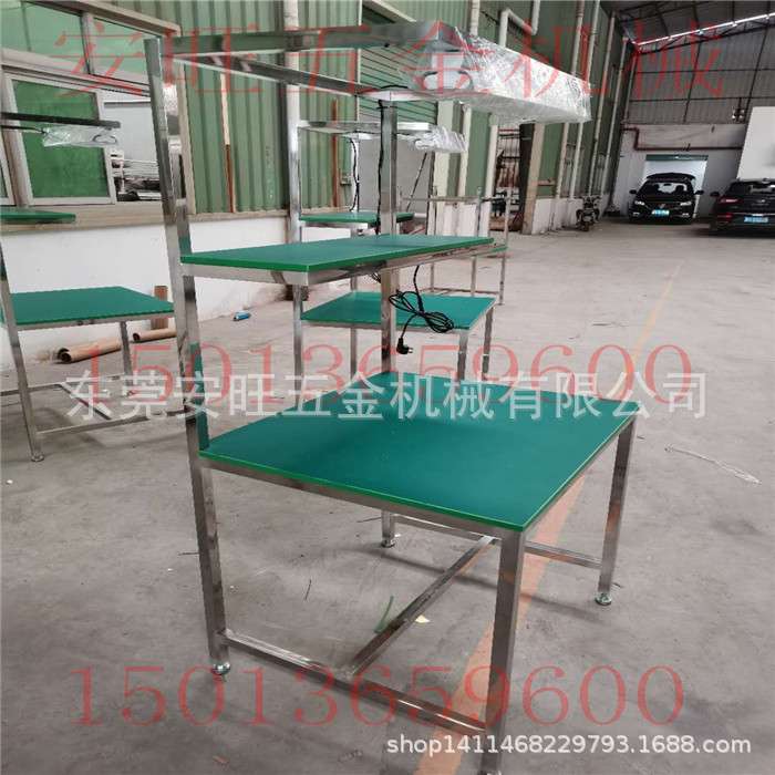 厂家供应线棒工作台精益管工作台货架线棒手推车不锈钢管工作台