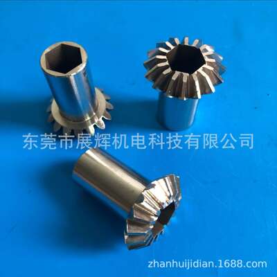 销售钛螺旋齿轮连轴器10齿蝶形钛螺旋齿轮OD32*ID16x15D*L40*L70