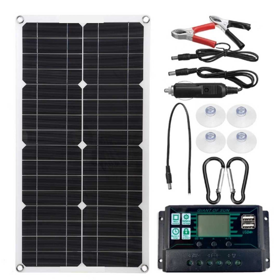太阳能板灯ID25W控制器25W户外汽车打火充电瓶12V-24V控制器