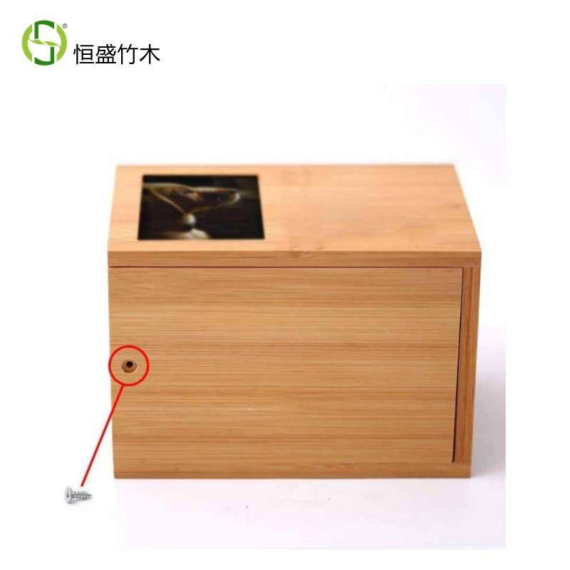 恒盛竹木狗狗木质动物宠物带相框猫狗棺材殡葬用品实木松木寿盒祭