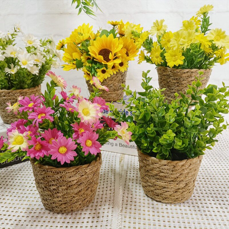 仿真花盆栽绿植盆景假花客厅餐桌装饰品摆件花艺摆设花盆
