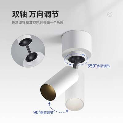 小一束餐桌氛围D玄关角度度ali协议光束3可调8度聚光射灯明装客厅