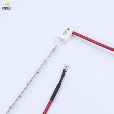 单管透明红外线灯管1KW530MM塑料吹瓶机加热管  卤素石英加热灯管