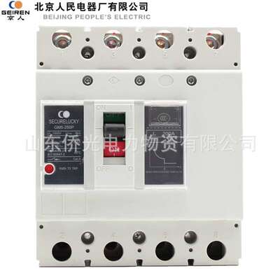 北京人民GM5-250P Y1D 200A 250AY2B DC1000V光伏直流塑壳断路器