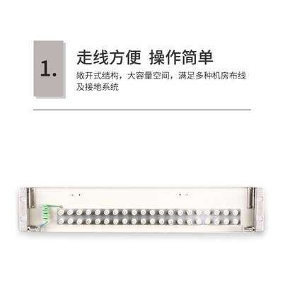 10系统DDF数字配线架 19英寸纯铜2M单元同轴连接器含40个L9接头