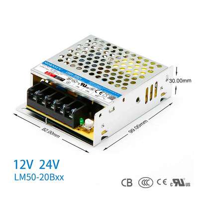LM35/50/100~350W开关电源-20B超薄220V转12V24VDC宽压10B变压器