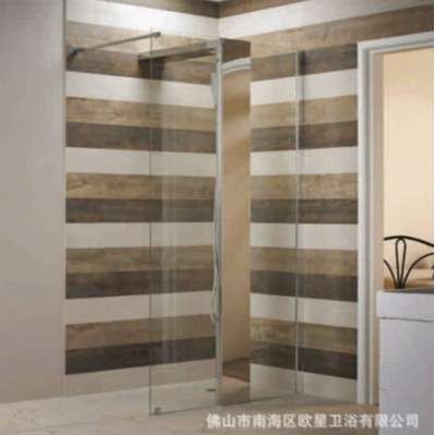 1出口老挝浴室干湿分离隔断步入式玻璃浴室屏风Shower cubicle