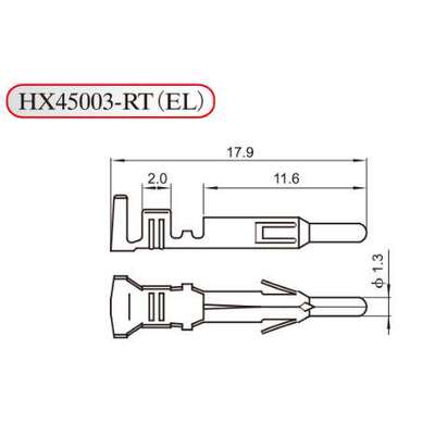 HXH 红星 接线端子45002-01RT 条形连接器 EL-01RT 一盘5000只