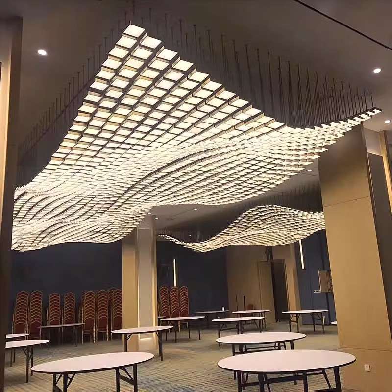 天亨吊灯工程灯现代简约餐饮装饰酒店宴会厅大堂灯售楼部沙盘吊灯
