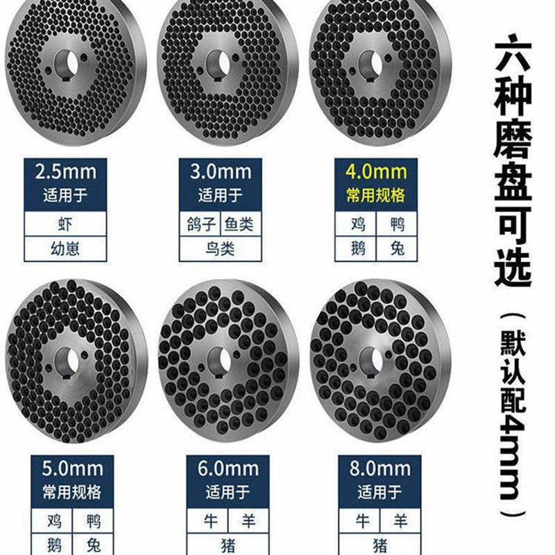 颗粒机配件大全磨盘压轮总成料盘制粒盘加厚大中小定通用机头零件