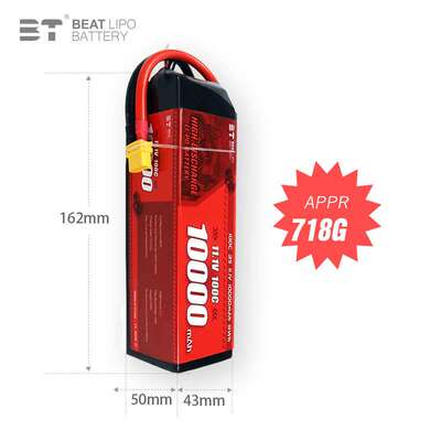 BT倍特RC车电10000mah 11.1V 3S 100C 车模船模 攀爬 模型车电池