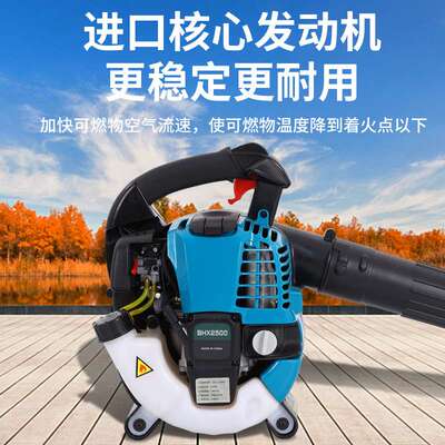 兴虎BHX2500汽油吹风机风力灭火机吹雪吹落叶马路吹风机
