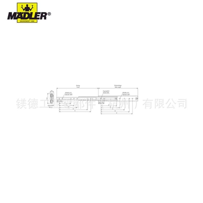 Maedler 滑轨 DZ/DS 5321 过度伸展（宽19.1mm，重至170kg）