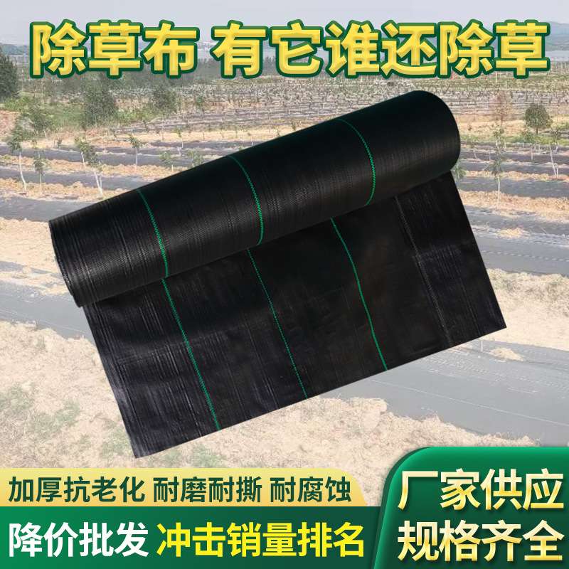 防草布外贸跨境亚马逊农用果园布地膜防草除草抑草地布透气抗老化