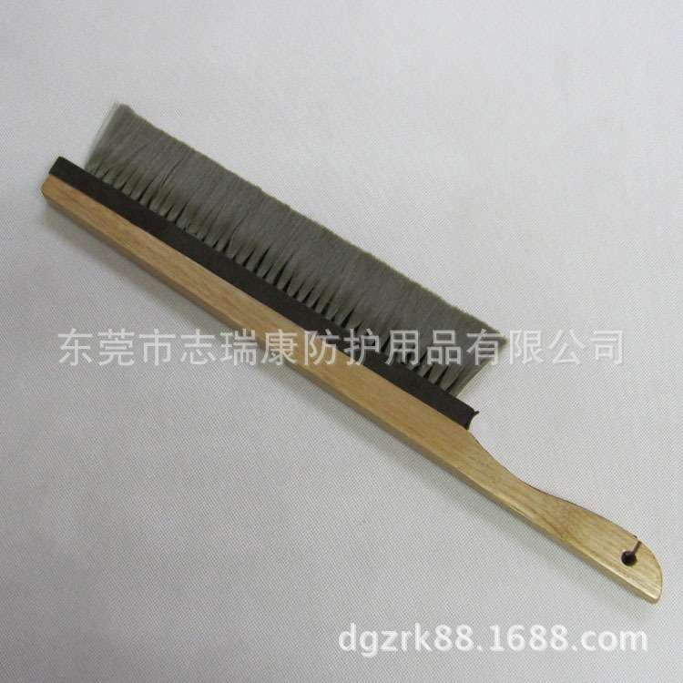 东莞防静电毛刷生产厂家 工业直柄除尘软毛刷 电子静电羊毛刷