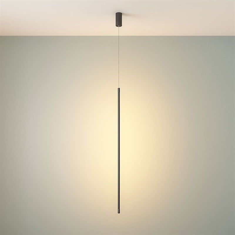 北欧简约LED线条长吊灯现代简约 客厅卧室床头背景墙艺术灯具