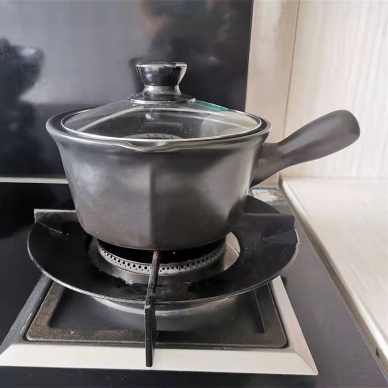景德镇珍宝陶瓷砂锅奶锅手柄锅宝宝辅食平底锅电陶炉明火适用包邮