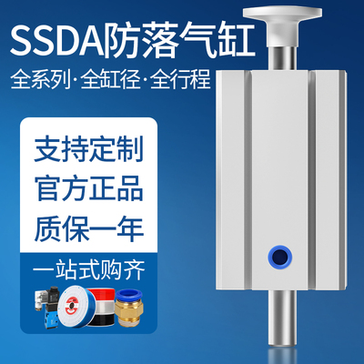 SSDA机械手防滑落气缸20X15/20旋臂斜臂横走防坠上下气动配件大全
