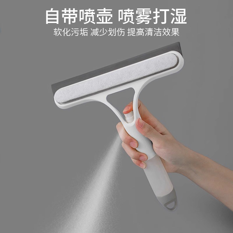 擦玻璃神器家用浴室刮洗刮水器专用镜子刷一体清洁器工具刮水板
