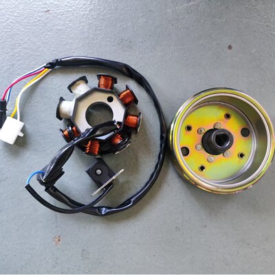 线圈飞轮套装适用于 GY6 50 80 100 80CC 定子点火 139QMB 139QMA